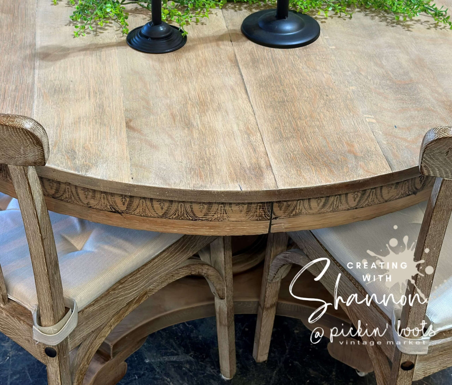 Create a Lightened Table without Bleach and Finish it with the IOD Ado ...
