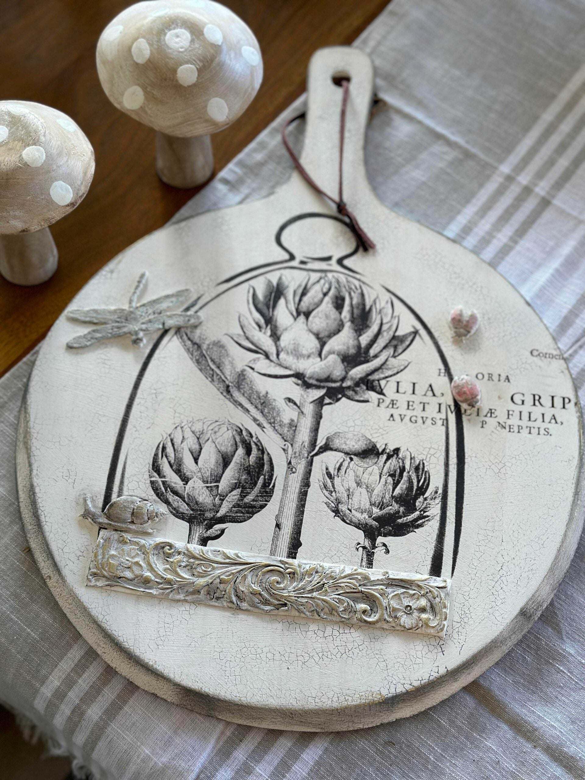 Kitchen Board: A Creative Use for IOD Paint Inlays, Moulds, and Stamps ...